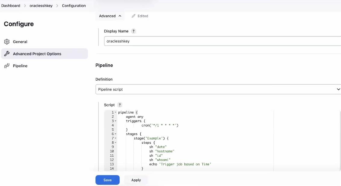 Jenkins Pipeline Job To Trigger Commandsscripts Based On Time In Oracle Db Server Ktexperts